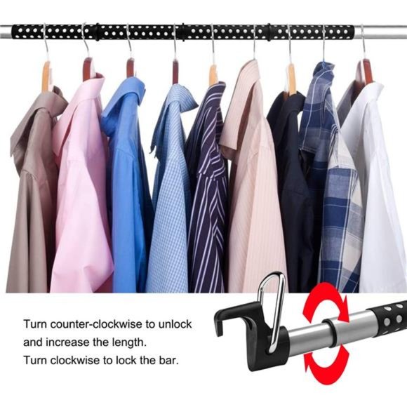 Storage & Organization | Rubber Car Clothes Hanger Bar Expandable Heavy ...